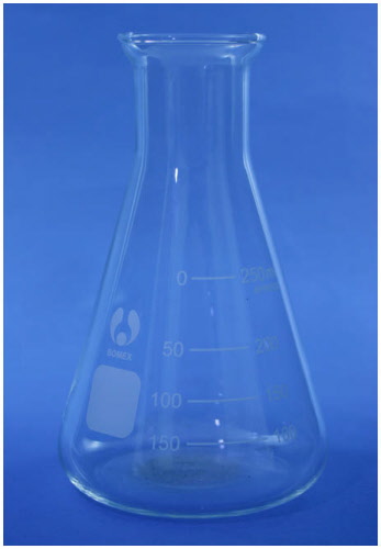 Narrow Neck Conical Flasks, Erlenmeyer, Borosilicate Glass